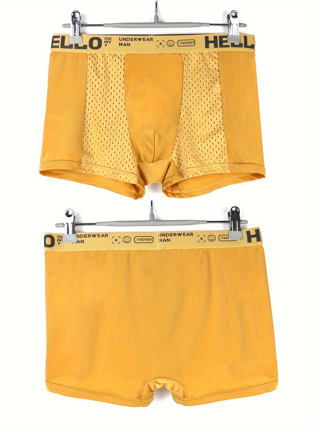 4pcs Men's Ice Silk Seamless Breathable Quick Drying Boxer Briefs ...